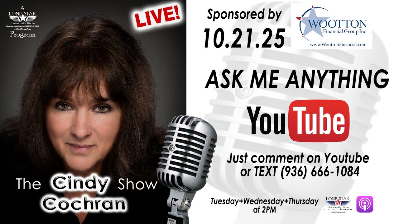10.21.25 - Ask Me Anything - The Cindy Cochran show on Lone Star ...