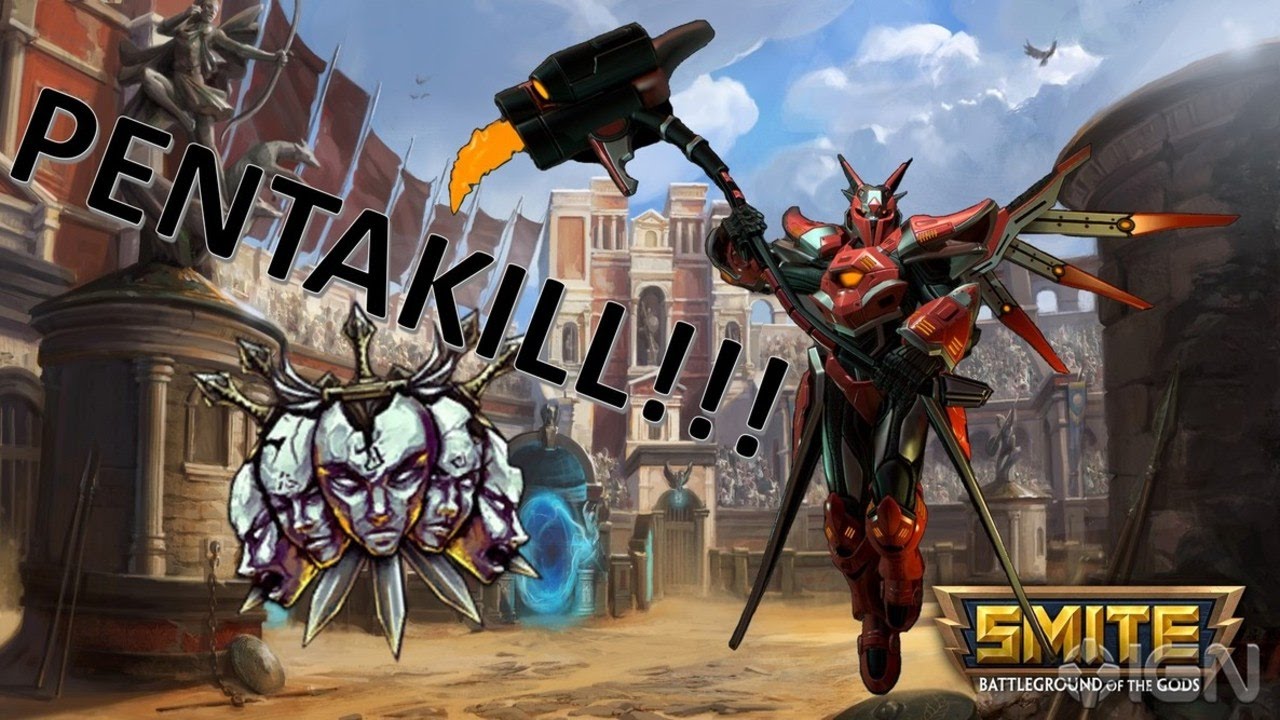 Smite Hub Thanatos PENTA Kill Montage - YouTube