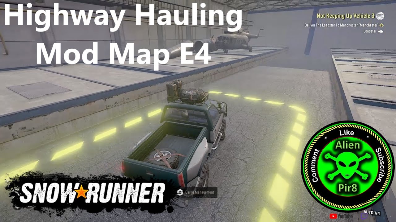 SnowRunner Highway Hauling Mod Map E4 - YouTube