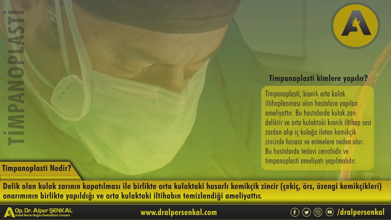 Timpanoplasti Nedir, Kimlere Yapılır? - YouTube