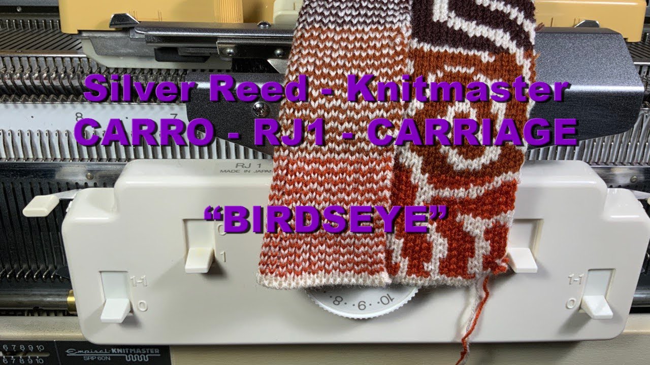 Knitmaster Silver Reed. Carro RJ1 Ribber Carriage. - YouTube