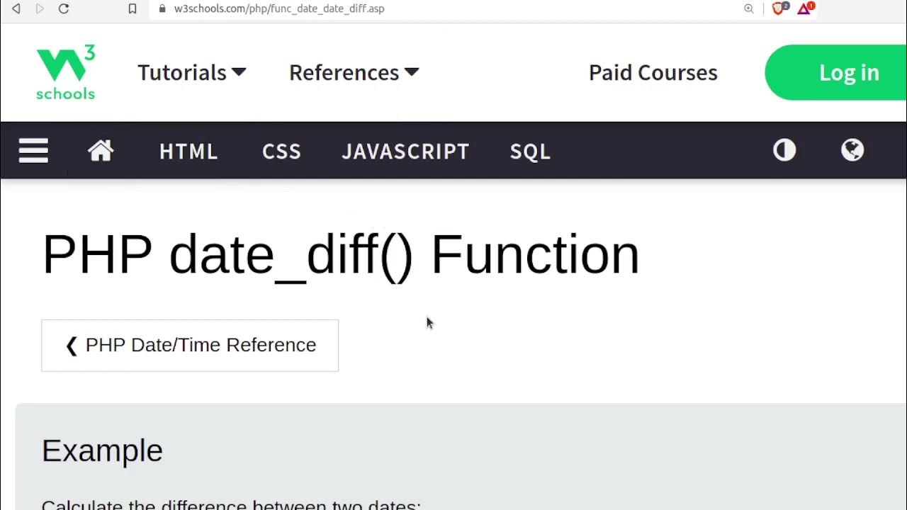 Php Vid o 17 Fonctions De Date 2 2 Datediff YouTube php-vid-o-17-fonctions-de-date-2-2-datediff-youtube