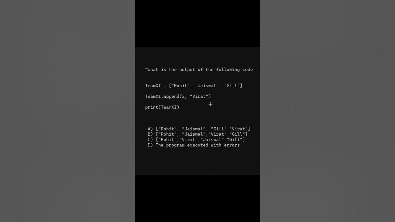 Guess the Output Of this Python ||Quiz 2 - YouTube