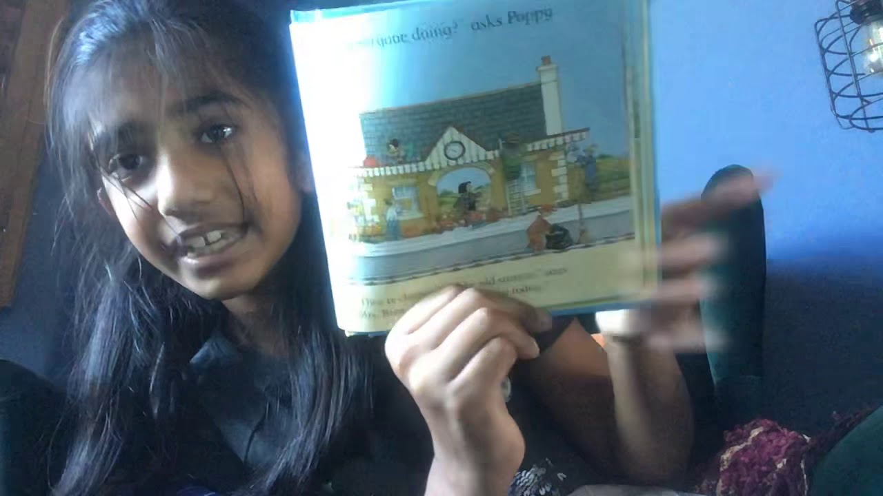Sasha reading a story called the little book of train story’s part 1 ...