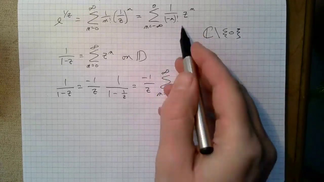 Laurent series examples - YouTube