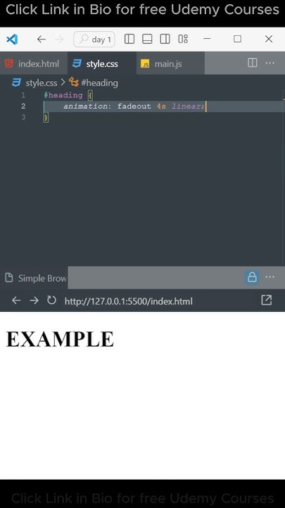 Fade In Animation Html And Css Html Javascript Webdevelopment