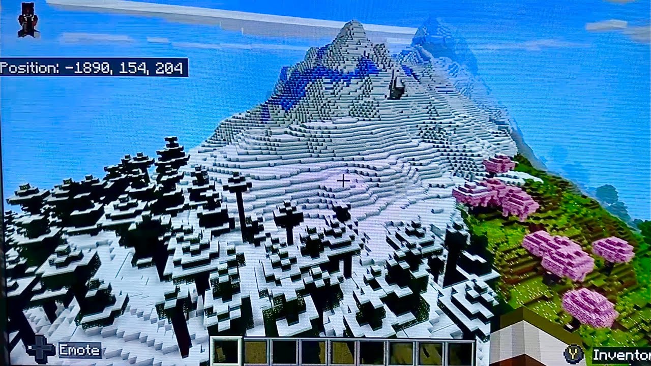 Minecraft: Following the Snowy Mountains - YouTube