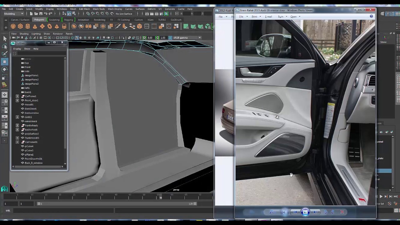 Car interior modeling 4 - YouTube