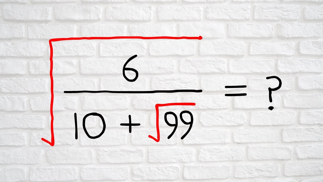 Germany | A Nice Square Root Algebra Problem | Math Olympiad - YouTube