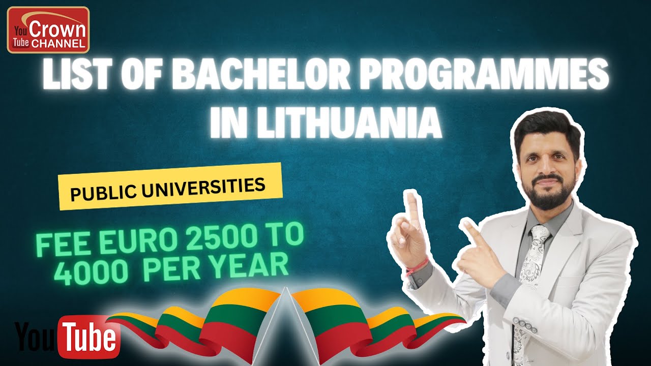 Study in Lithuania English-Taught Universities Deadlines & Eligibility ...