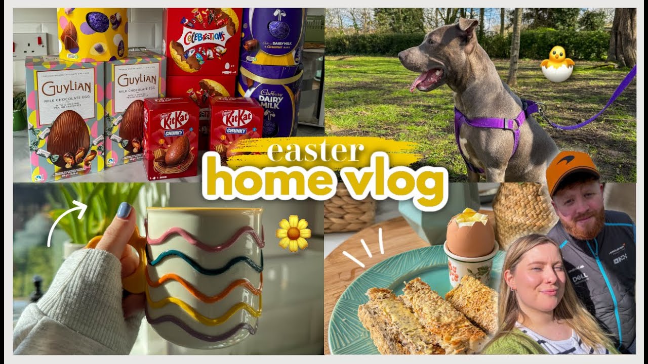 EASTER VLOG 🐣🌳🌼 dog walks, gardening, budgeting, decluttering, comfort ...