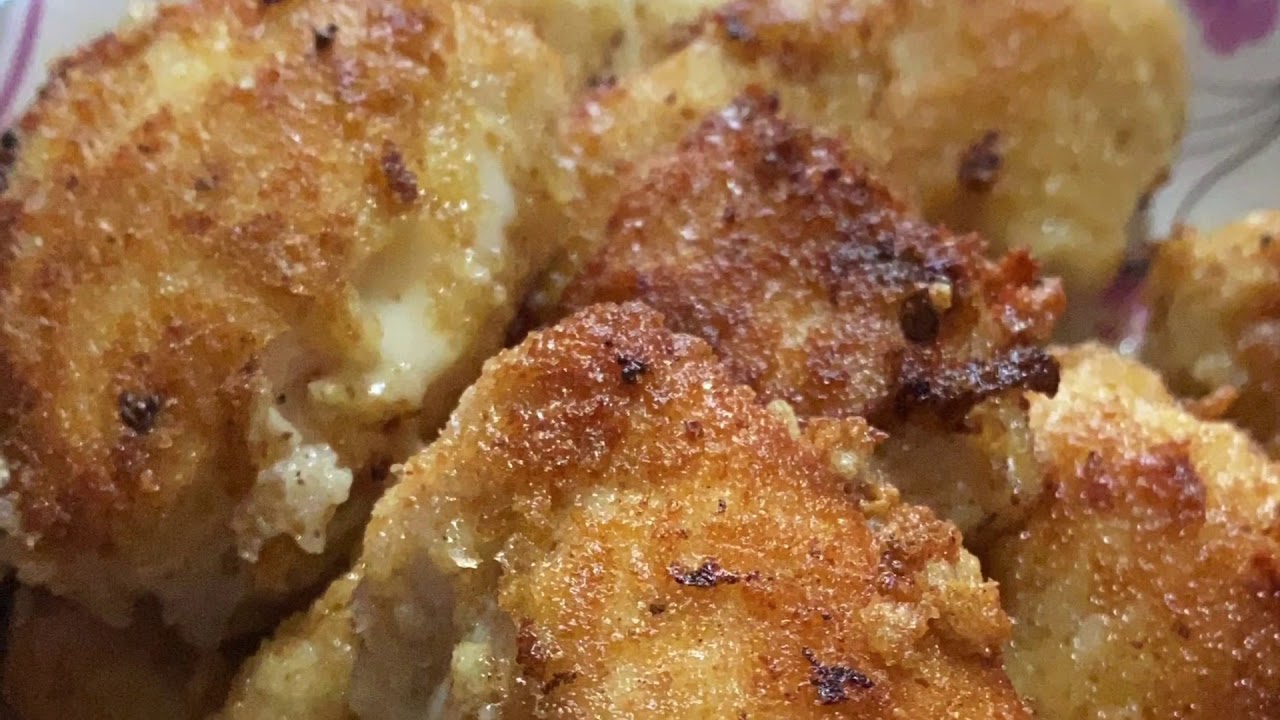 CHICKEN CHEEZ GARLIC NUGGETS 🤤. HEALTHY TASTY GRILLED NUGGETS - YouTube