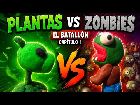 stop motion plantas vs zombis el batallón capítulo 1. 