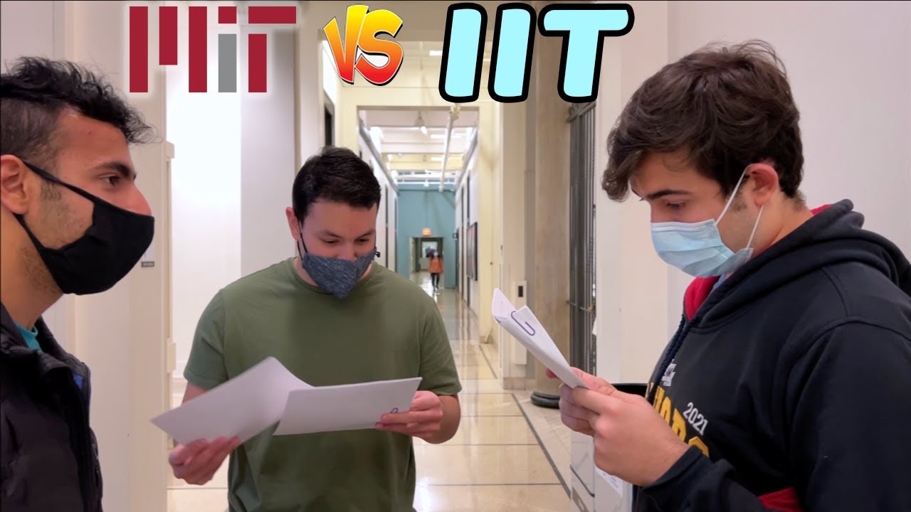 Challenging MIT Students with IIT-JEE Advanced Exam!! IIT vs MIT - YouTube