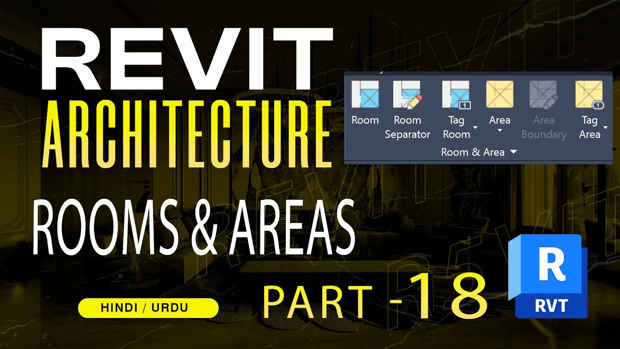 18 - Create Rooms & Areas In Revit | Revit Architecture Complete ...