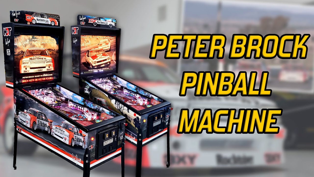 Introducing the Peter Brock Pinball Machine - YouTube