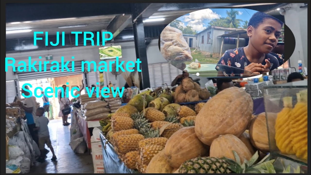 Fiji Travel, Rakiraki market, road scenic view #vlog #travel food and ...