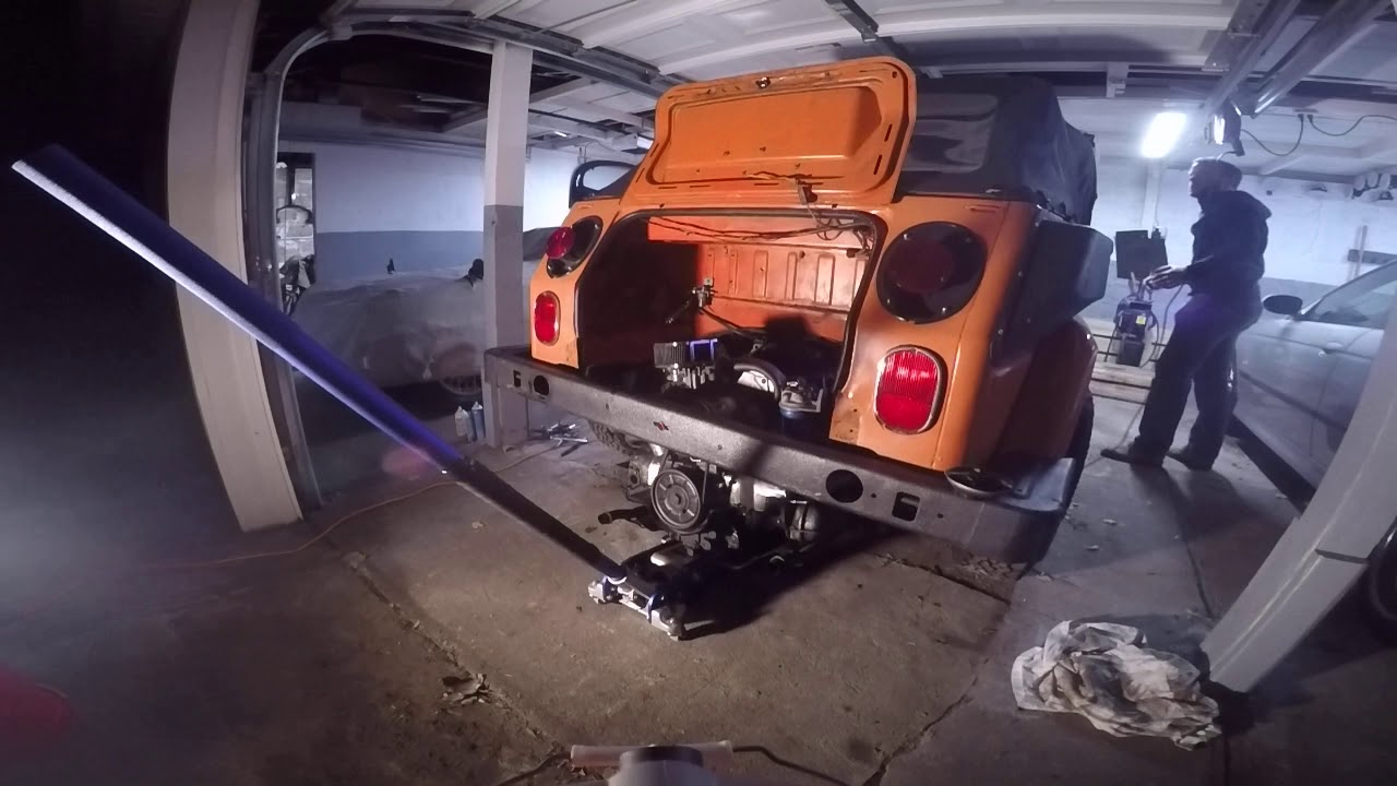 1974 Volkswagen Thing engine removal - YouTube