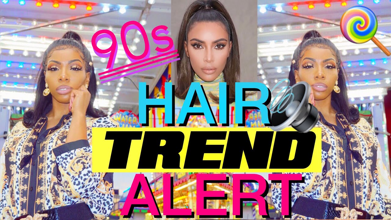 90's FLIP PONYTAIL HAIRSTYLE TREND! HOW TO ACHIEVE PERFECT HALF UP HALF ...