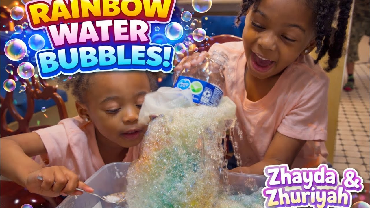 🌈 Rainbow Water Bubbles & Magic Water Worms! | Fun DIY Experiments with ...