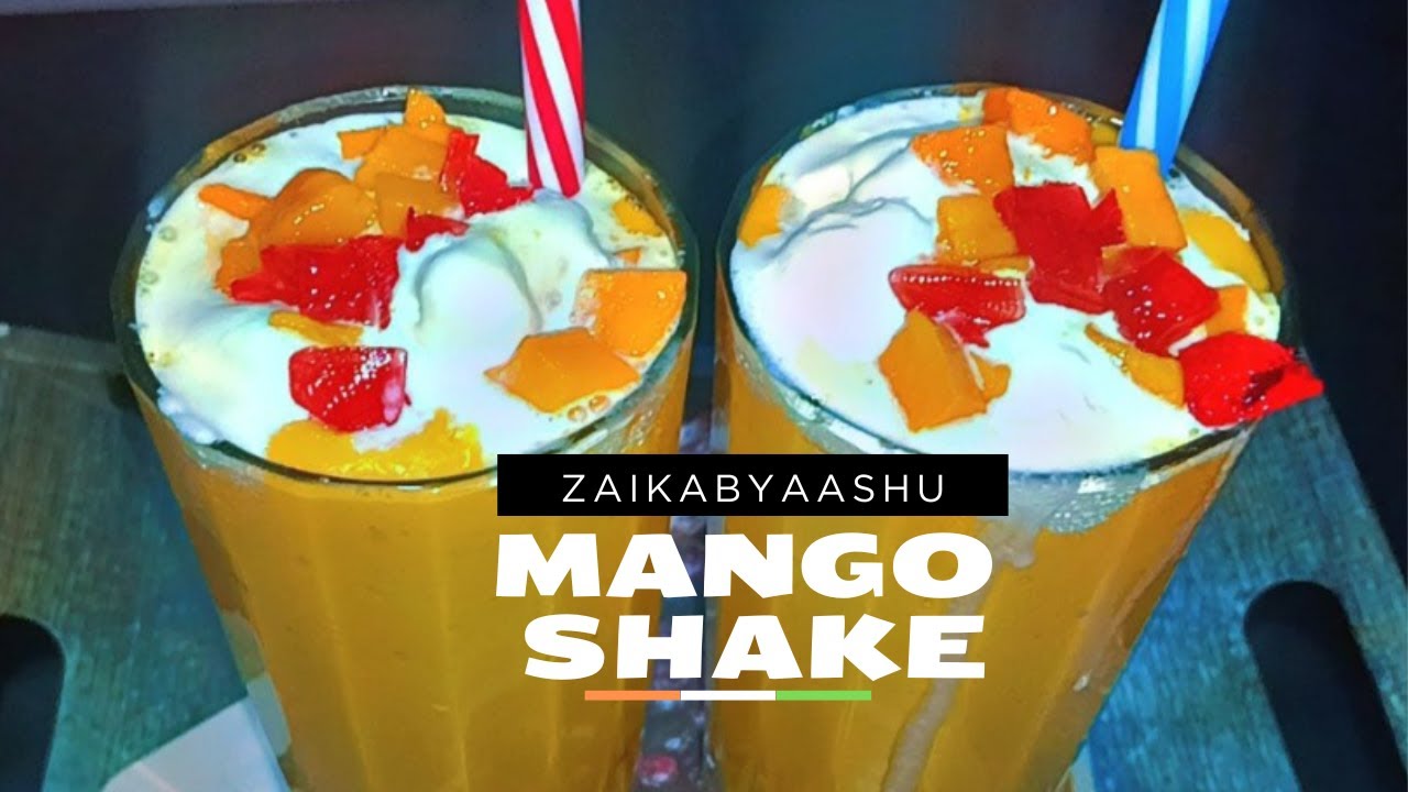 Mango Shake Recipe । Summer Special Mango Shake😋 - YouTube