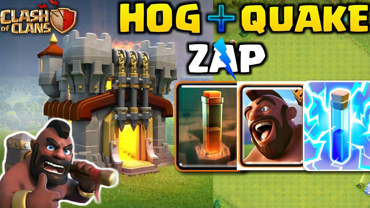New Zap Quake Mass Hogs Attack Strategy For TH 11 in 2020 | Best TH 11 ...