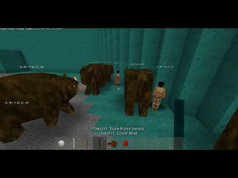 Survival Craft 2 ARENA Fight Giant Bear's vs Tiger Rider Savage's (Savage Island Mod 2.4)