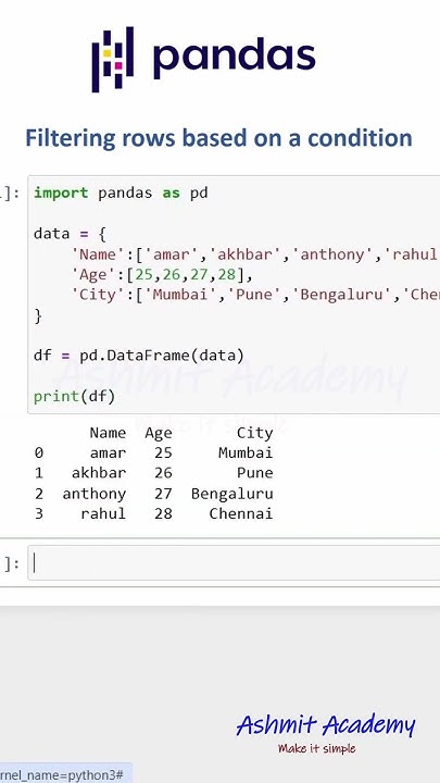 Filtering Rows In A Pandas Dataframe Based On A Condition Python