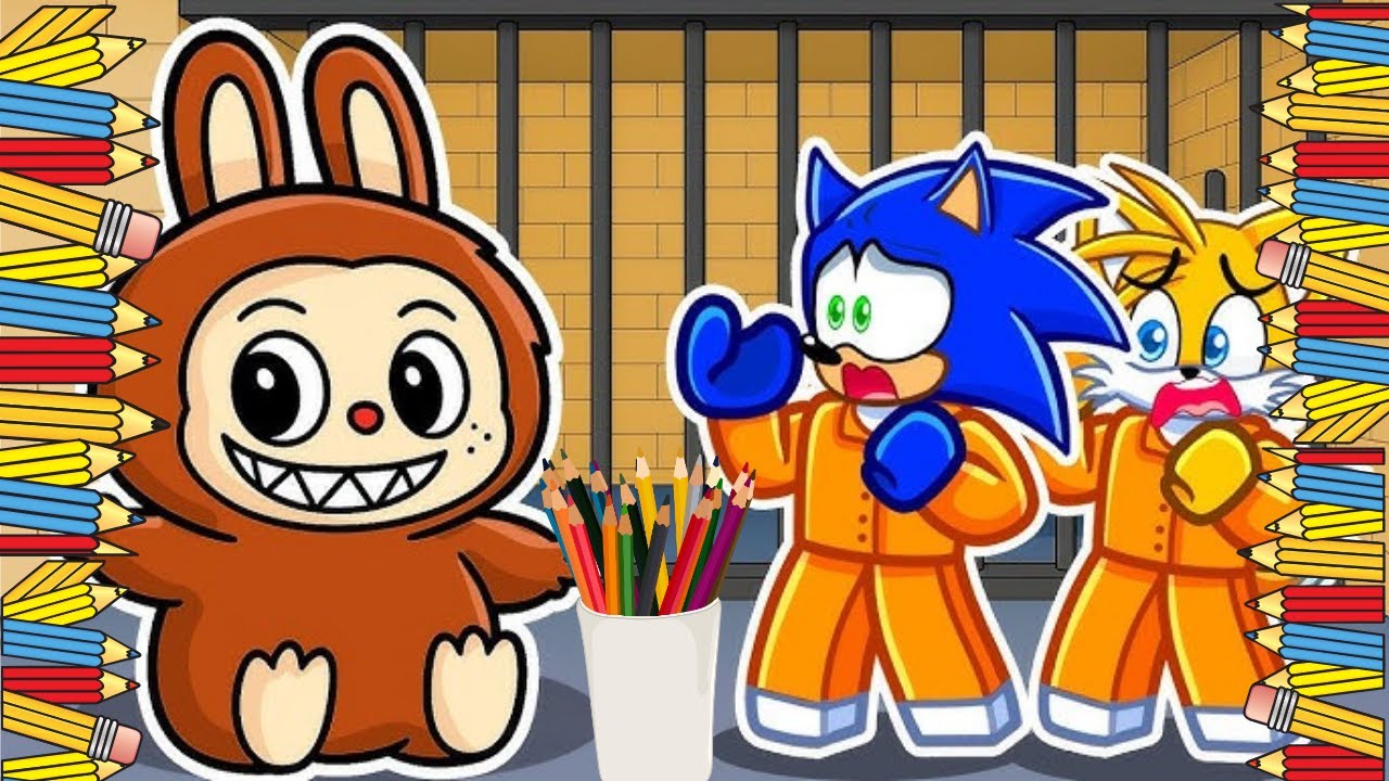 LABUBU , SONIC, SPIDER MAN COLORING BOOKS/ HOW TO COLOR LABUBUS - YouTube