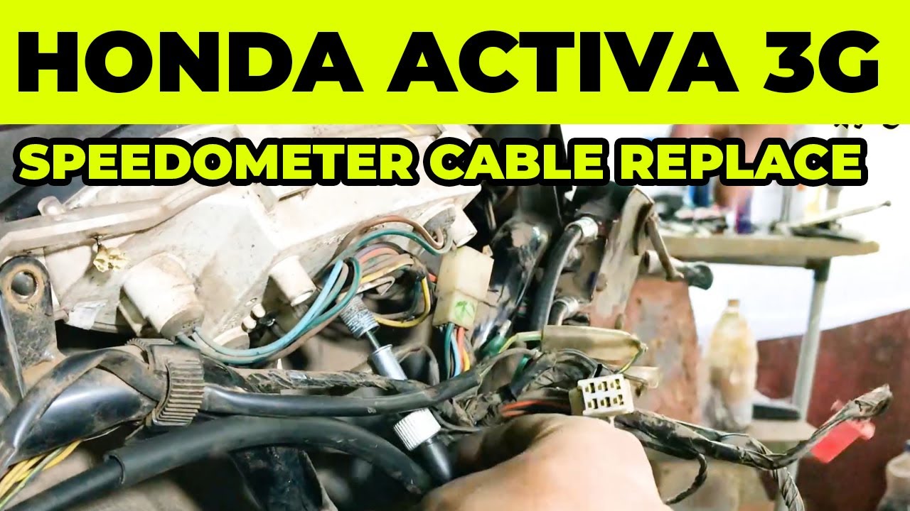 Honda Activa 3g Speedometer Cable Change - YouTube