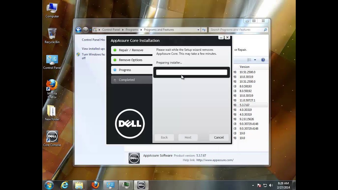 Uninstall Dell AppAssure Core - YouTube