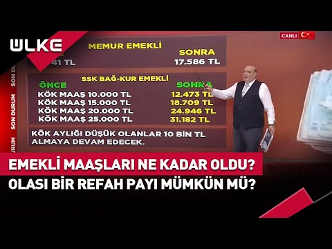 Zam Sonrası Emekli Maaşları Ne Kadar Oldu? Olası Bir Refah Payı Artışı Mümkün Mü? #haber