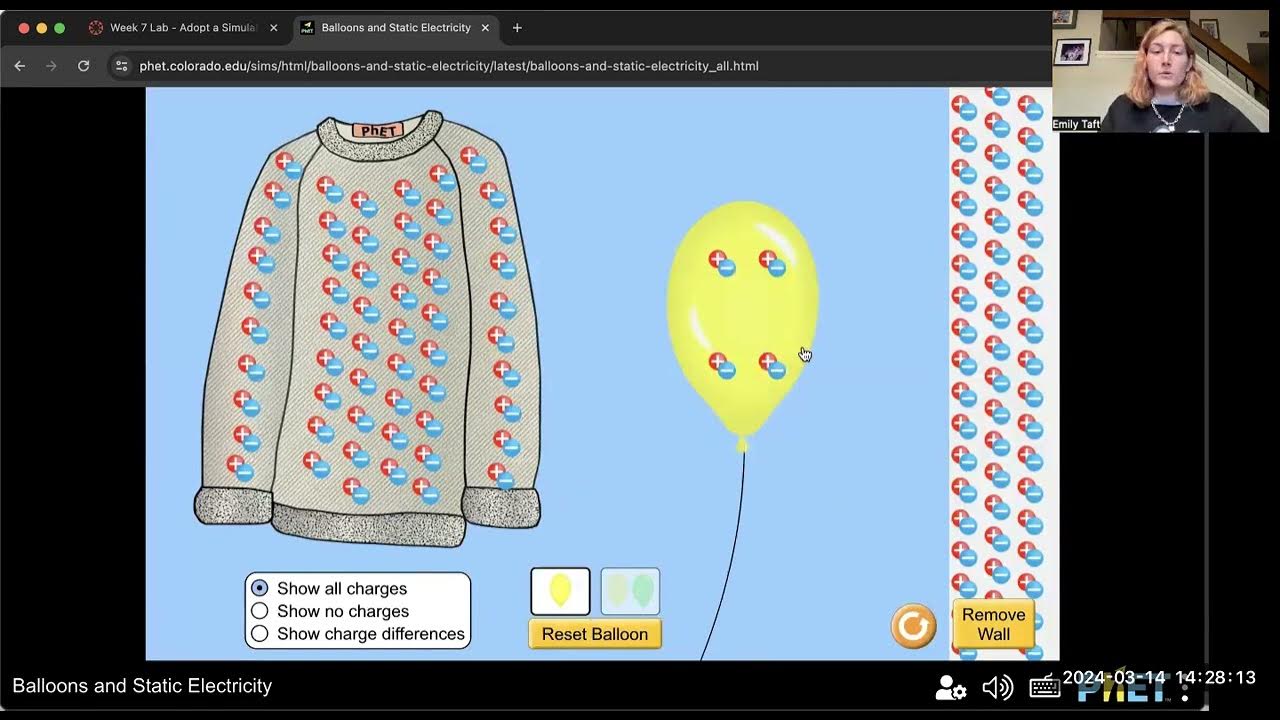 Physics balloon simulation - YouTube