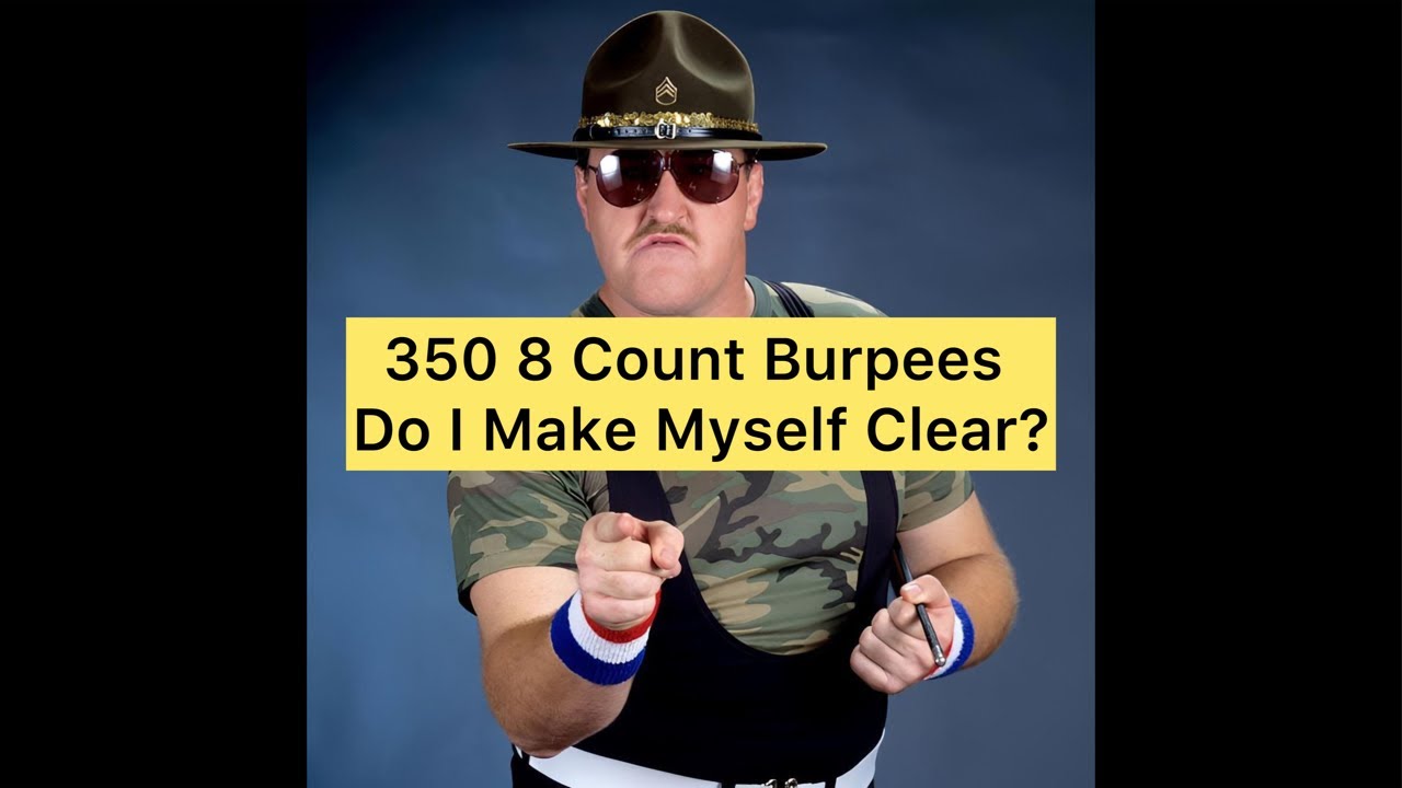 350 8 Count Burpees w/ Jump Squats | Pork Chop Black is live! - YouTube