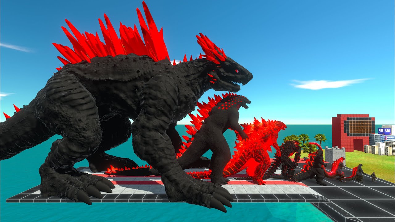 Evolution of Evil SHIMO GODZILLA Size Comparison VS Team Queen KING ...
