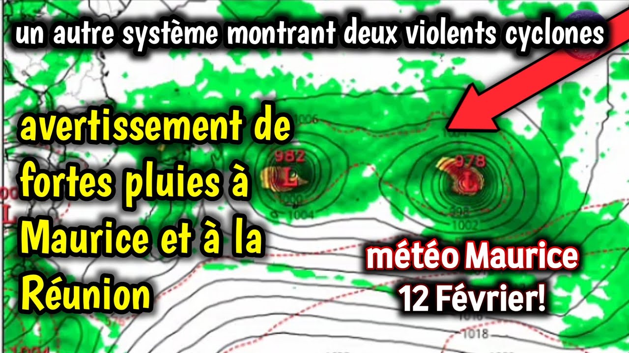 Les cyclones tropicaux affectent Maurice et la Réunion«Météo Maurice 12 ...