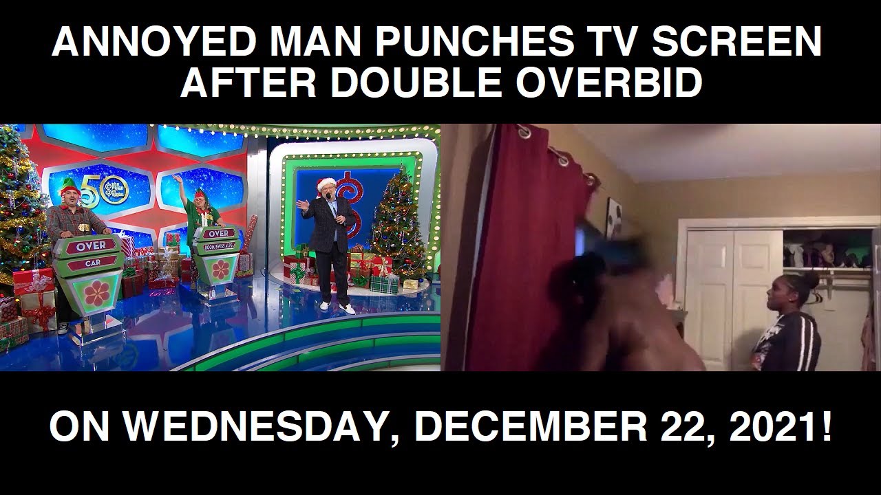 Annoyed Man Punches TV Screen After DOUBLE OVERBID On Wednesday ...