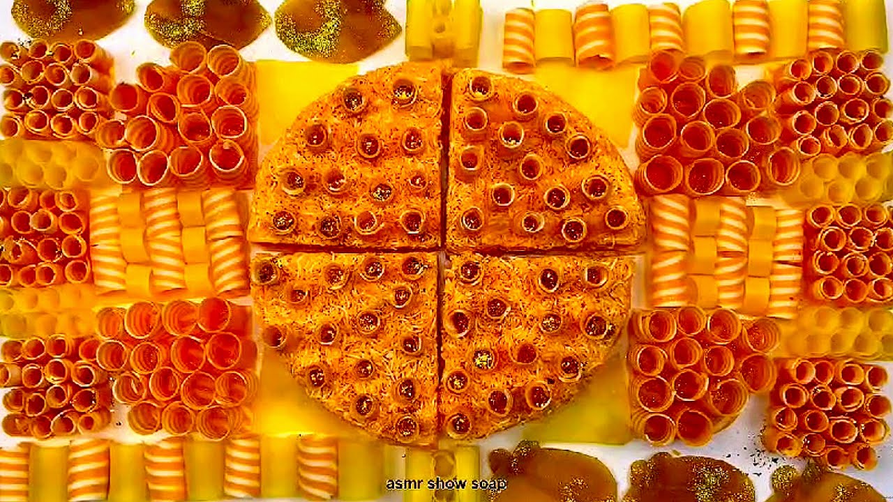 ASMR Soap Pizza Crushing | Glitter Soap Crunching | Dry Soap Best ASMR ...