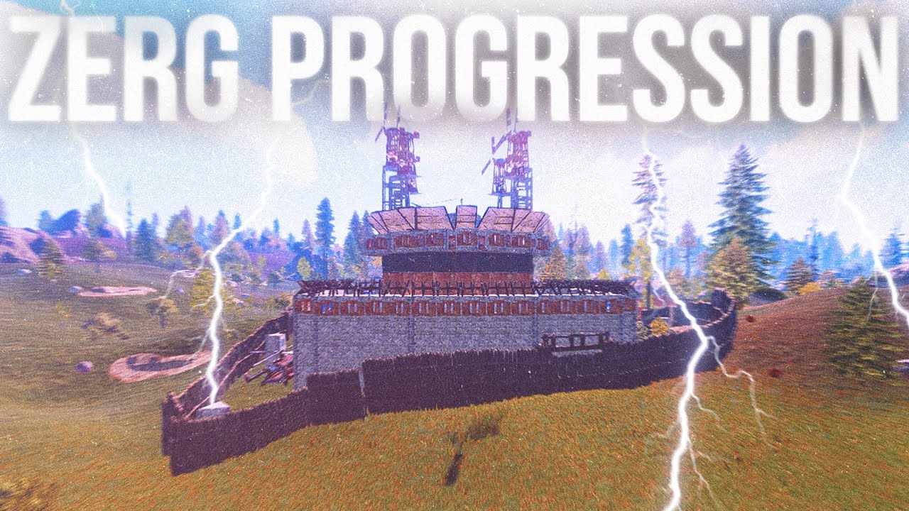 Raiding EVERYONE on WIPEDAY in RUST (ZERG PROGRESSION) - YouTube