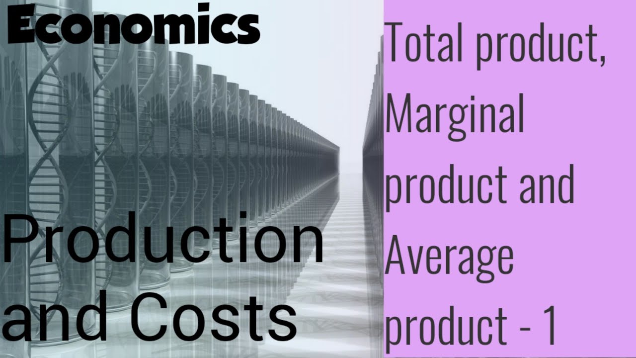 Economics: Production and Cost- Total product, Marginal product and ...