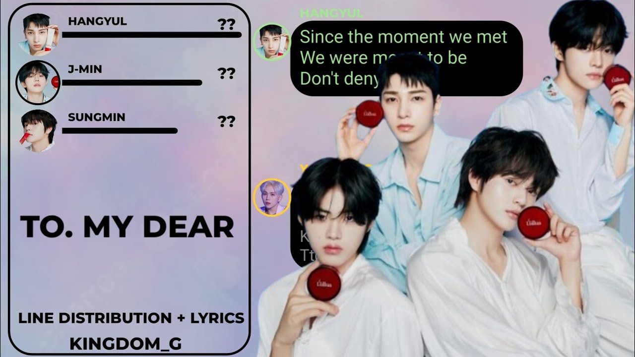 [BAE173 × FANTASY BOYS] - To.My Dear《 Line Distribution + Lyrics ...
