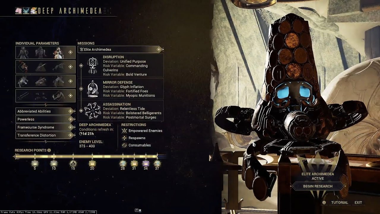 Elite Deep Archimedea with all 8 Parameters as Jade in #Warframe - YouTube