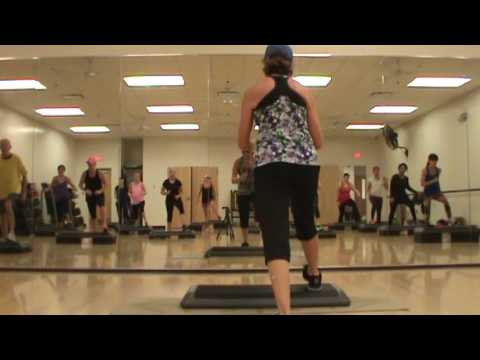 Basic Step Aerobics Cardio Class - YouTube