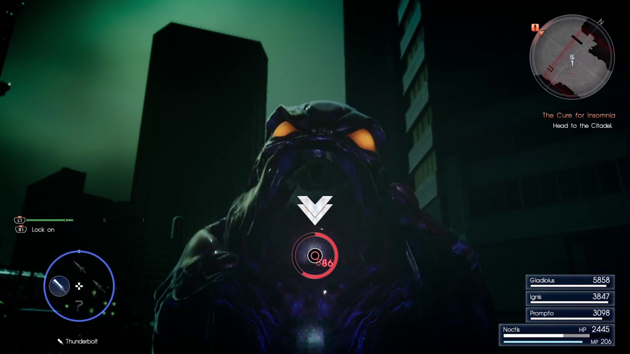 FINAL FANTASY XV FF15 Gameplay Walkthrough lv 32 Black Flan Boss Fight ...