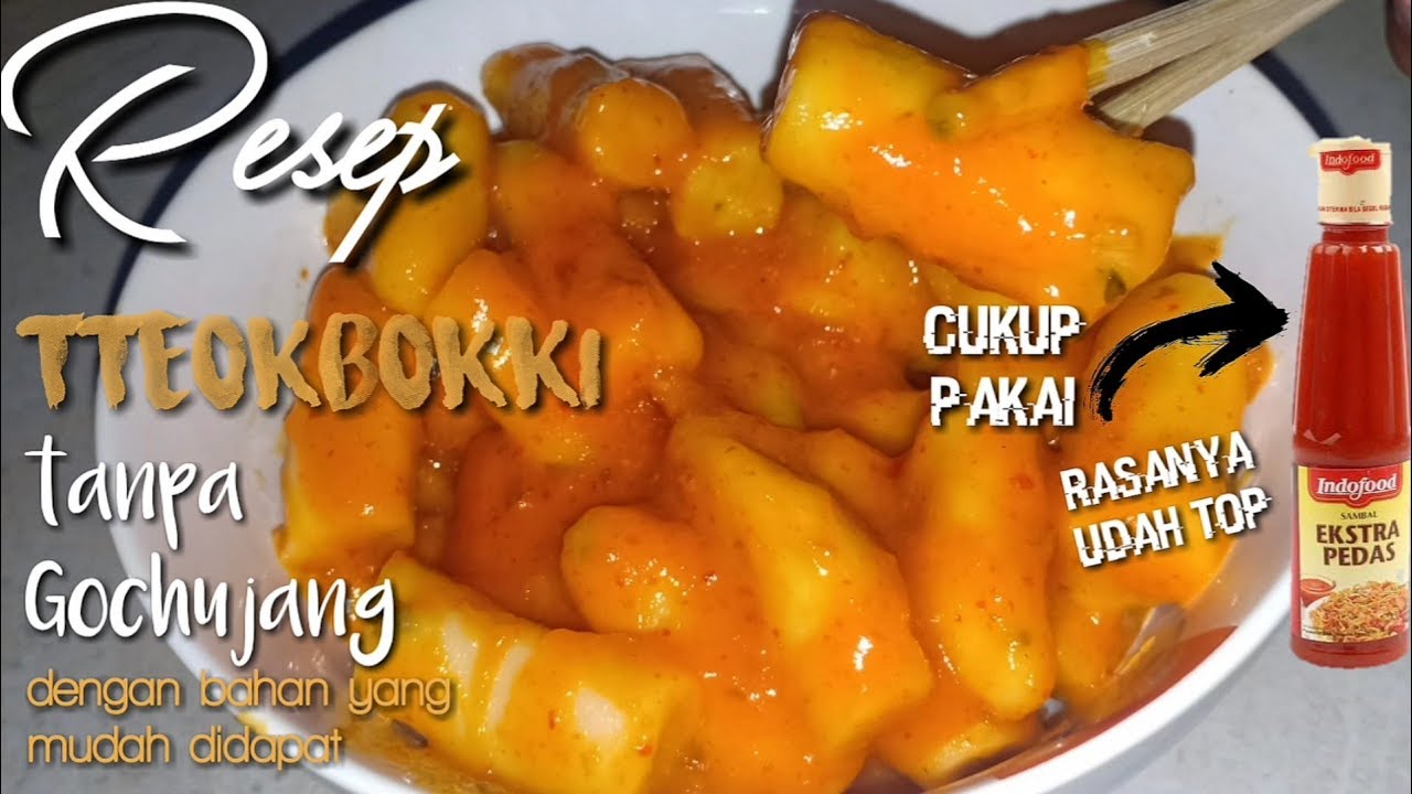 Resep Simple Tteokbokki tanpa Gochujang - YouTube