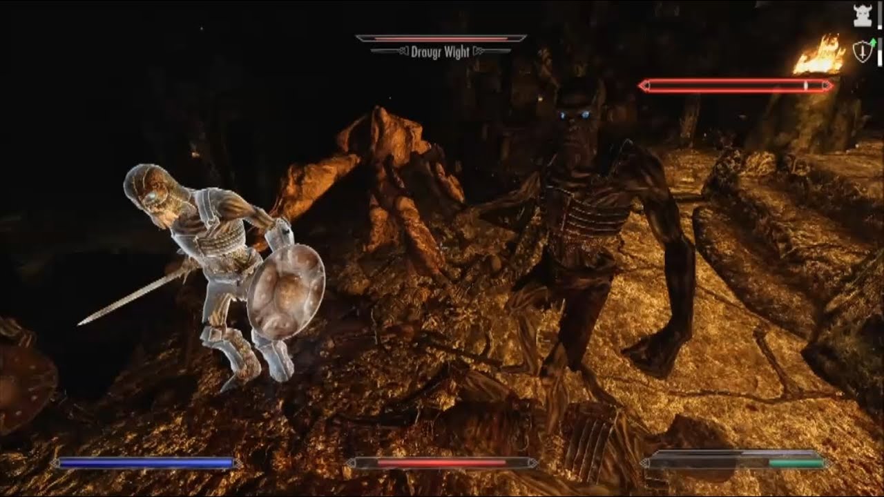 Dustman's Crypt vs 20 Draugr - YouTube