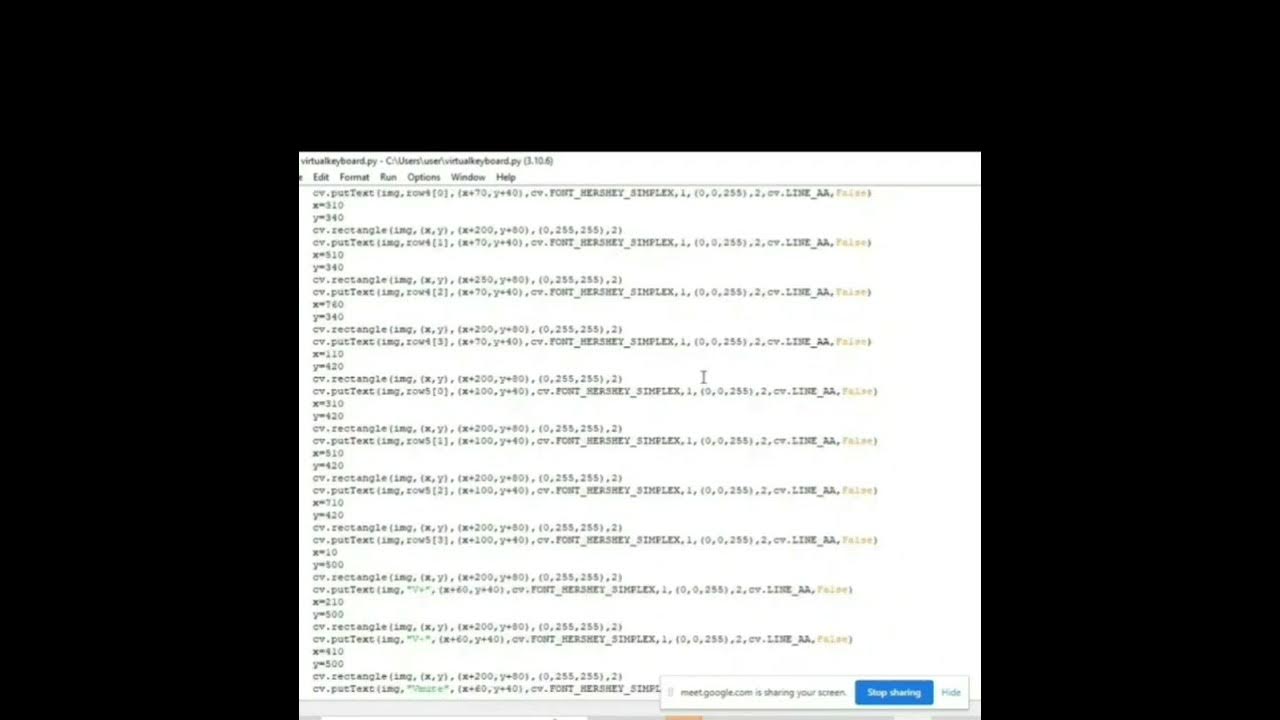 Virtual Keyboard And Mouse By Python Opencv Youtube