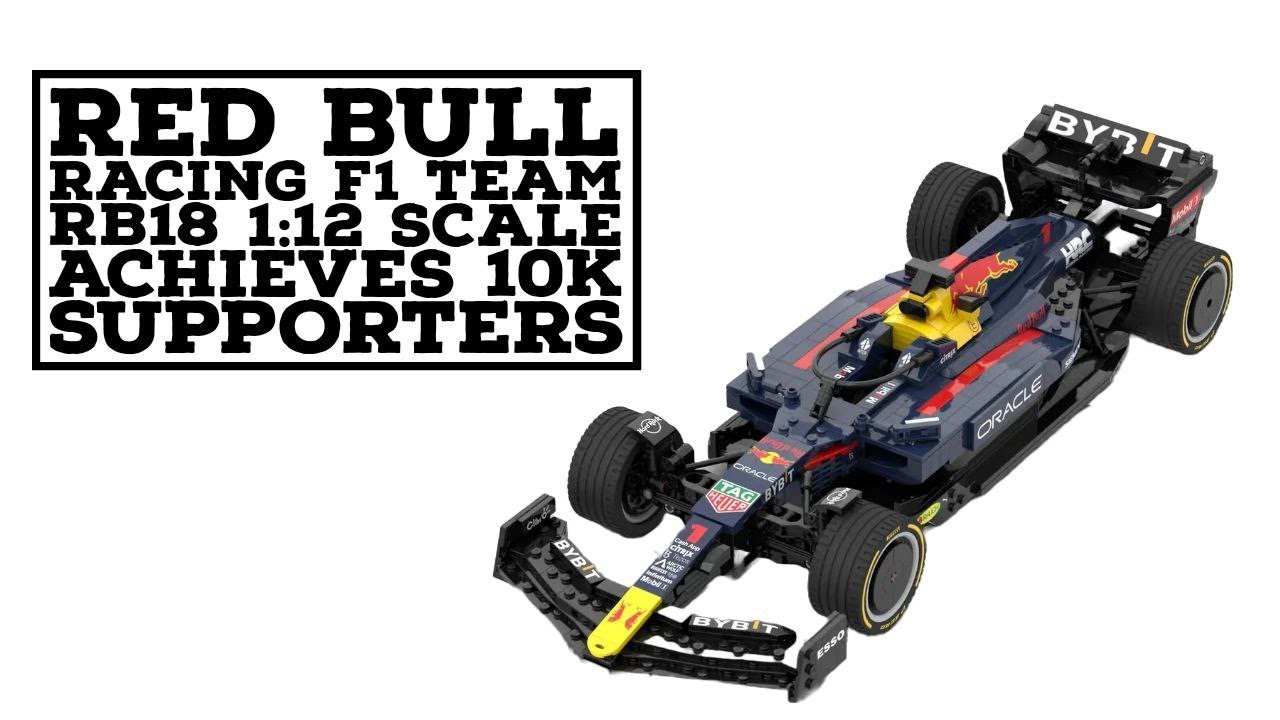 LEGO Ideas Red Bull Racing F1 Team RB18 1:12 Scale Achieves 10k ...