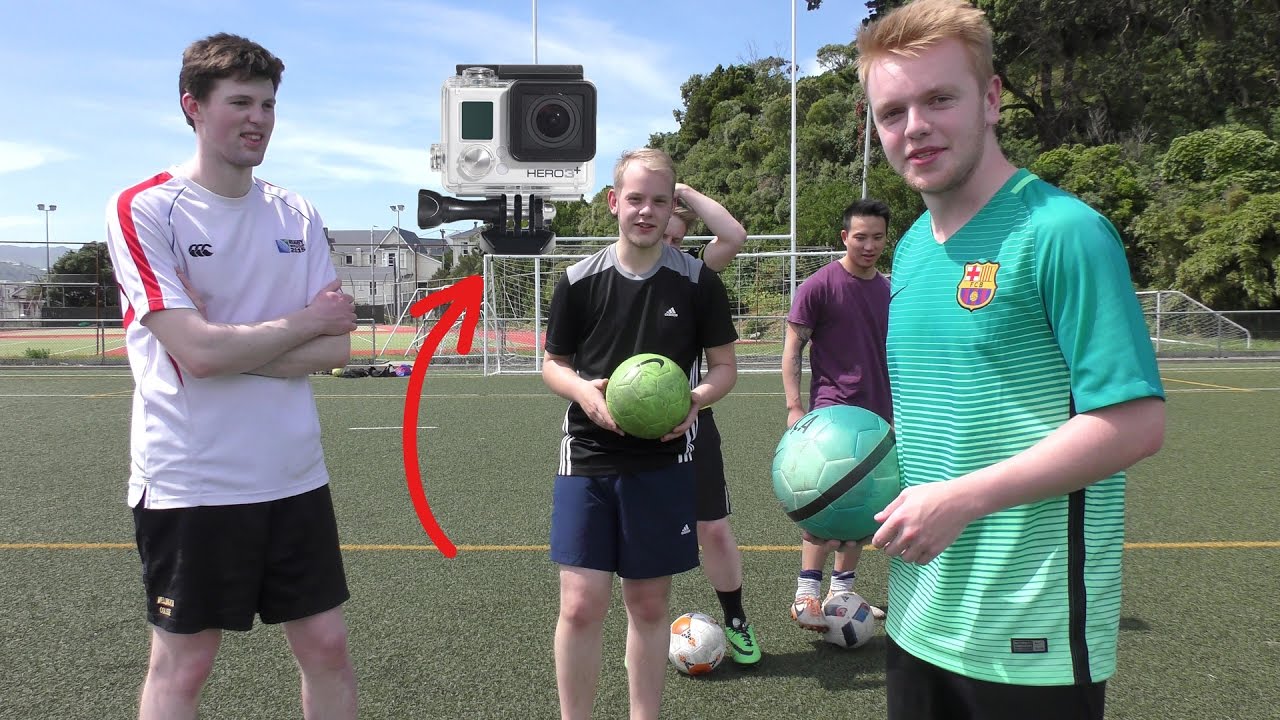 HIT THE GOPRO FOOTBALL CHALLENGE !!! - YouTube