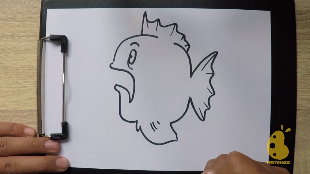 How to Draw shock fish - YouTube